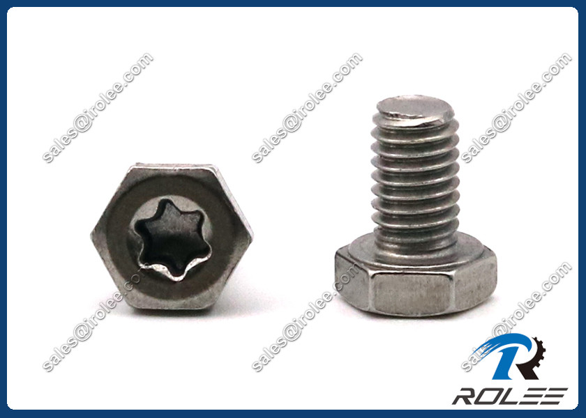 Customized Torx Drive 304/410 Stainless Steel Hex Bolt