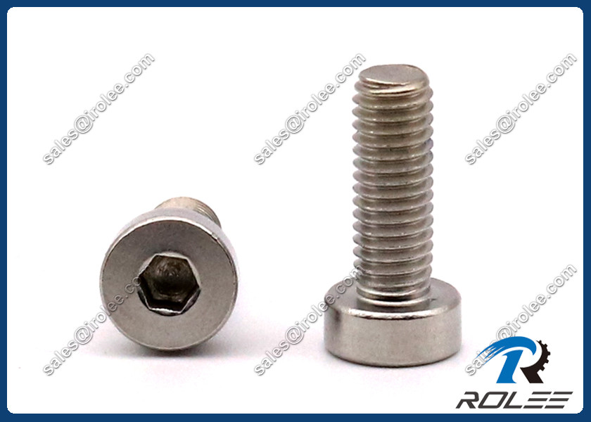 18-8/304/316 Stainless Steel Low Profile Socket Head Cap Screws