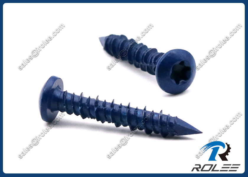 Blue Ruspert 410 Stainless Steel Torx Drive Pan Head Concrete Screw